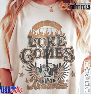 Luke Combs 2024 Tour Dates Shirt, Growing Up And Gettin Old Country ...
