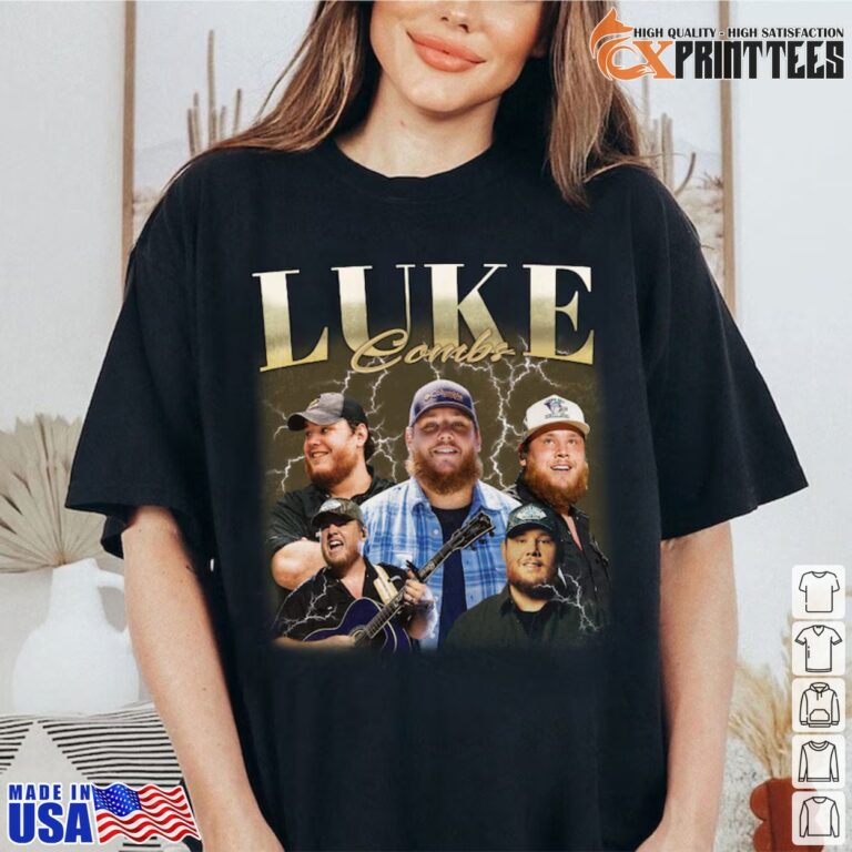 Luke Combs 2024 Tour Dates Shirt, Growing Up And Gettin Old Country ...