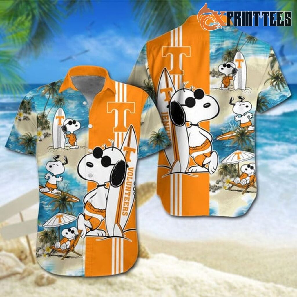 Funny Snoopy Tennessee Volunteers Custom Aloha Hawaiian Shirt, Best ...