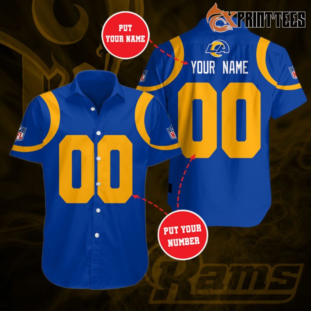 LA Rams Football Team Blue Shirt, Summer Gifts Idea | Fox Print Tees