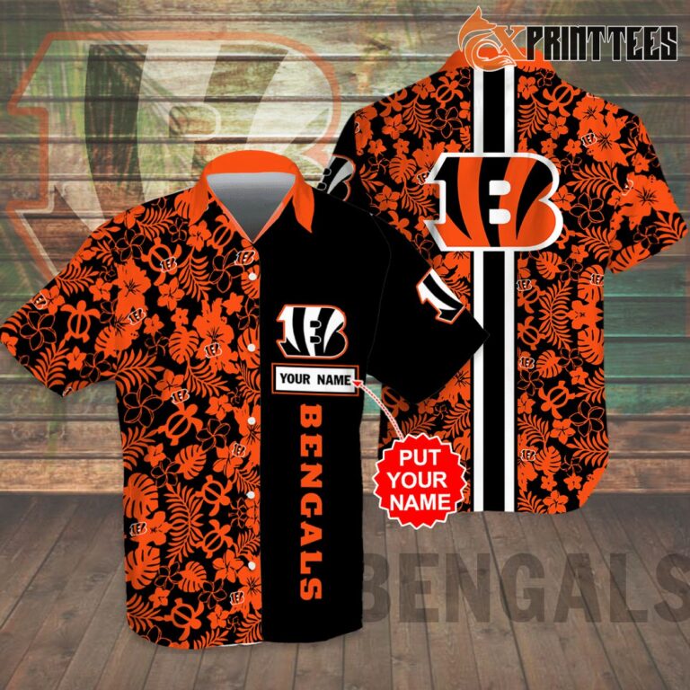 NFL Bengals Logo Retro Sunset Hawaii Summer Shirt, Cool Gift Ideas For ...