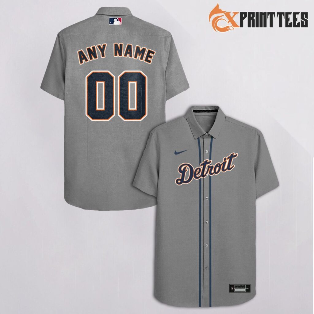 Detroit Tigers Player Custom Baseball Gray Shirts, Cool Gifts For Fans ...