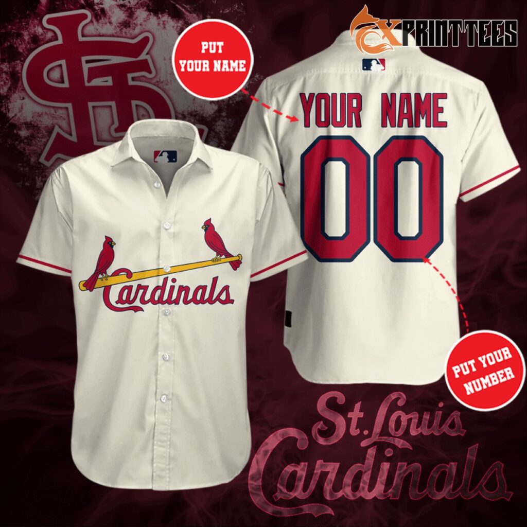 MLB Team St. Louis Cardinals Customize White Color Baseball Hawaii ...