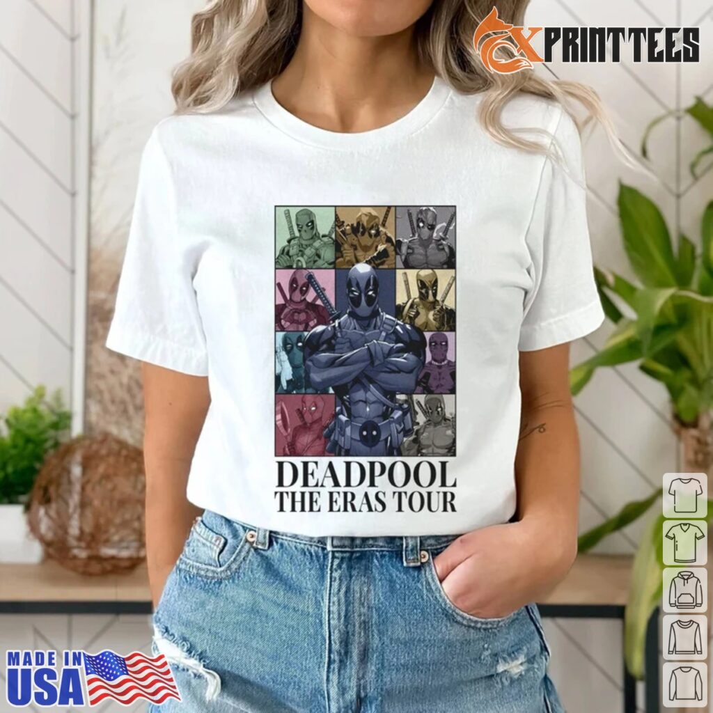Wade Wilson Deadpool Eras Tour Shirt, Gift For Marvel Fan | Fox Print Tees
