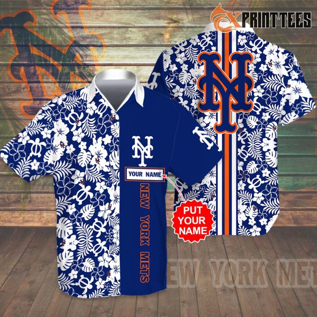 NY Mets Flora Fauna Customized Shirt, Baseball Team Gifts | Fox Print Tees