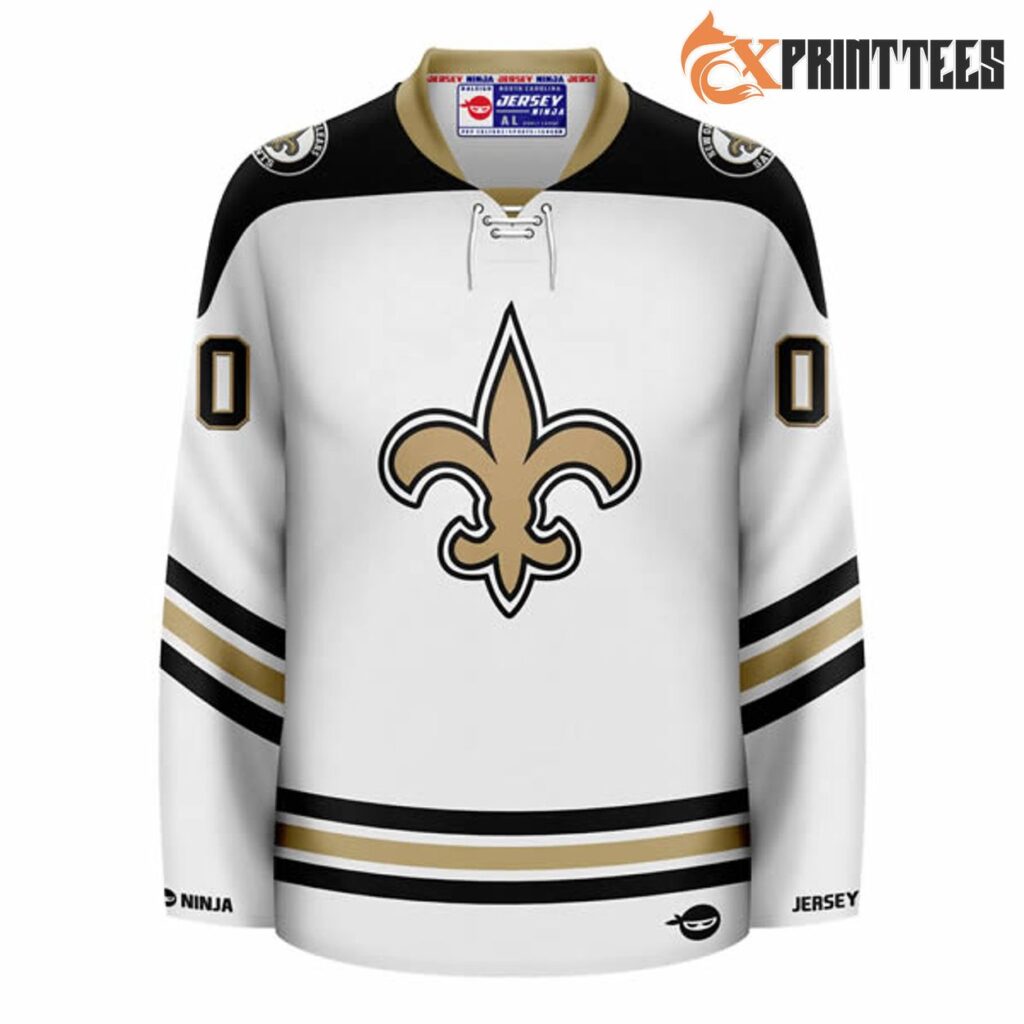 New Orleans Saints Football Logo Customized White Jersey, Gifts For ...