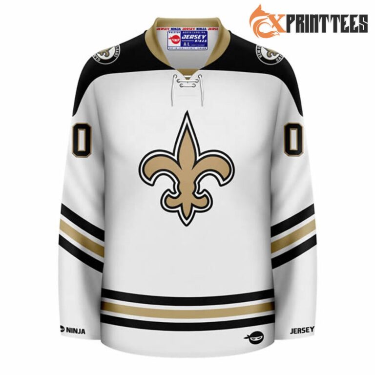 New Orleans Saints NFL Logos Custom Gold Sand Hawaiian Shirt, Cool Gift ...