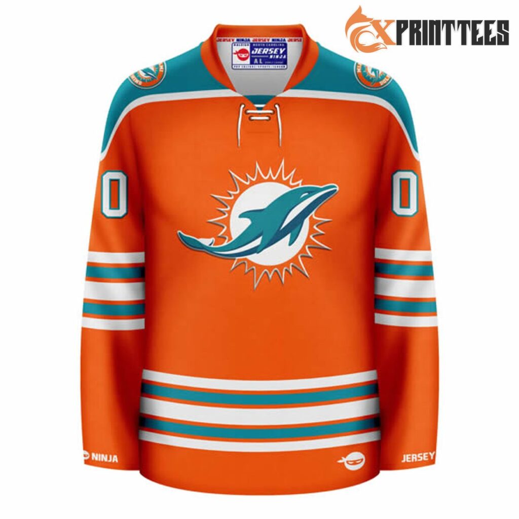 Miami Dolphins NFL Football Personalized Orange Jersey, Gifts For ...