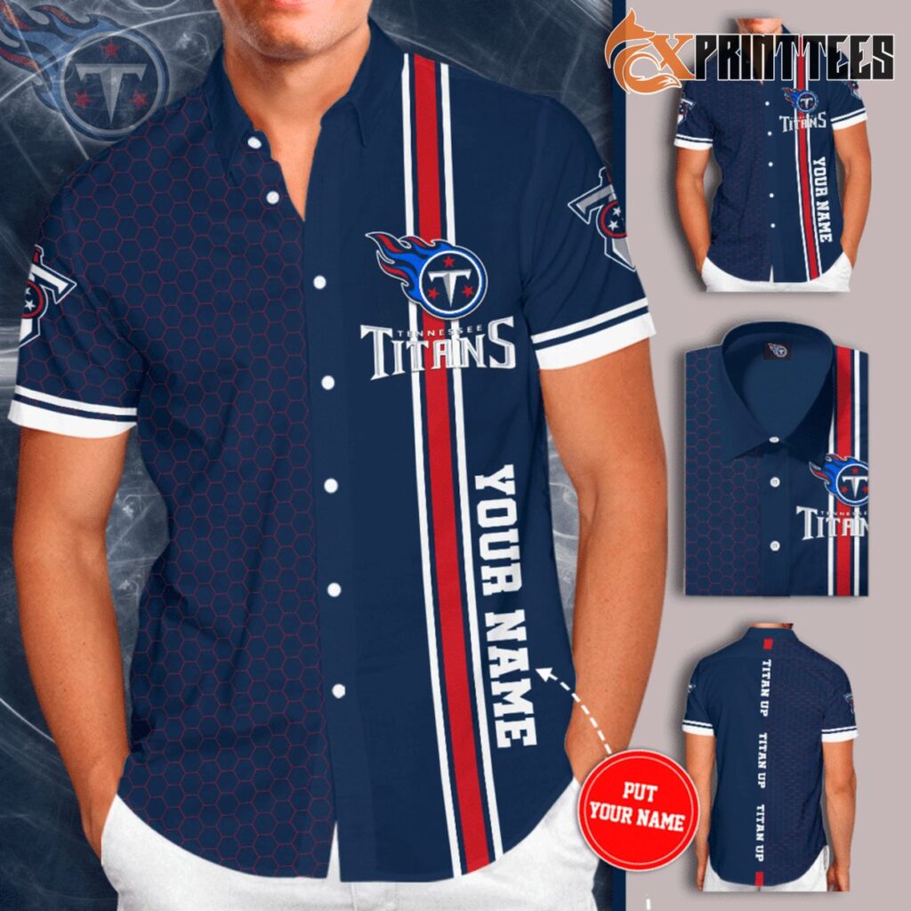 Tennessee Titans Personalized Blue NFL Hawaii Shirt, Football Fan Gift ...