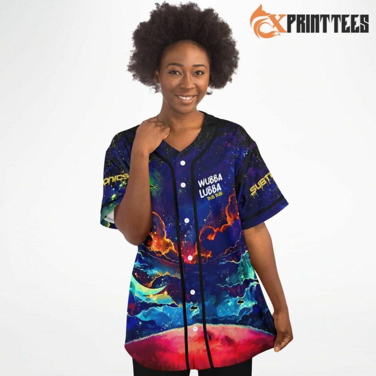 Rick and Morty Wubba Lubba Dub Dub Rave Bonfire Baseball Jersey, Gift ...