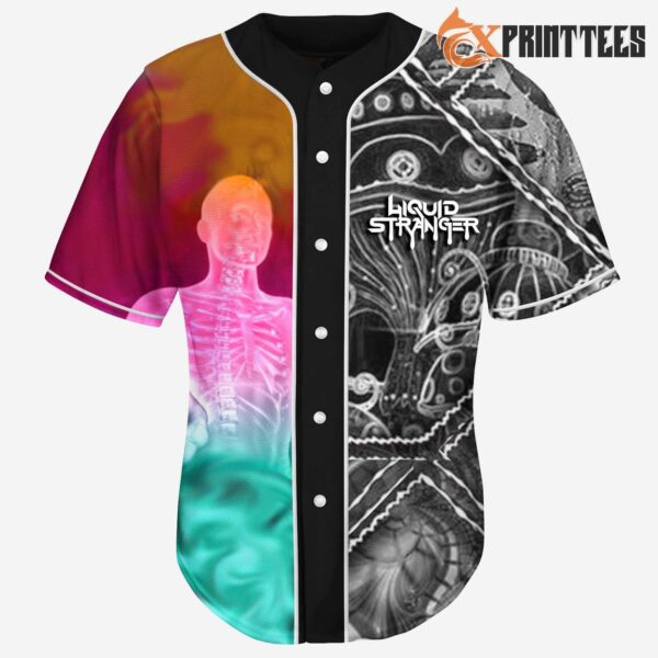 Liquid Stranger Split Trippy Acid Baseball Jersey - High Quality - High ...