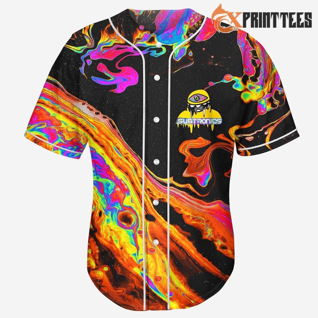 Cyclops Cove Liquid Acid Trippy Jersey Rave baseball | Fox Print Tees