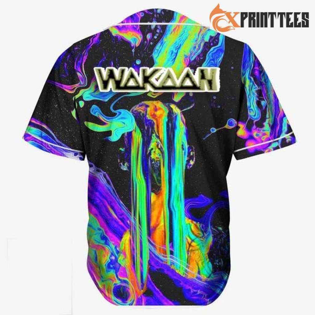 WAKAAN Trippy Butterfly Rave EDM Festival Baseball Jersey, Present ...