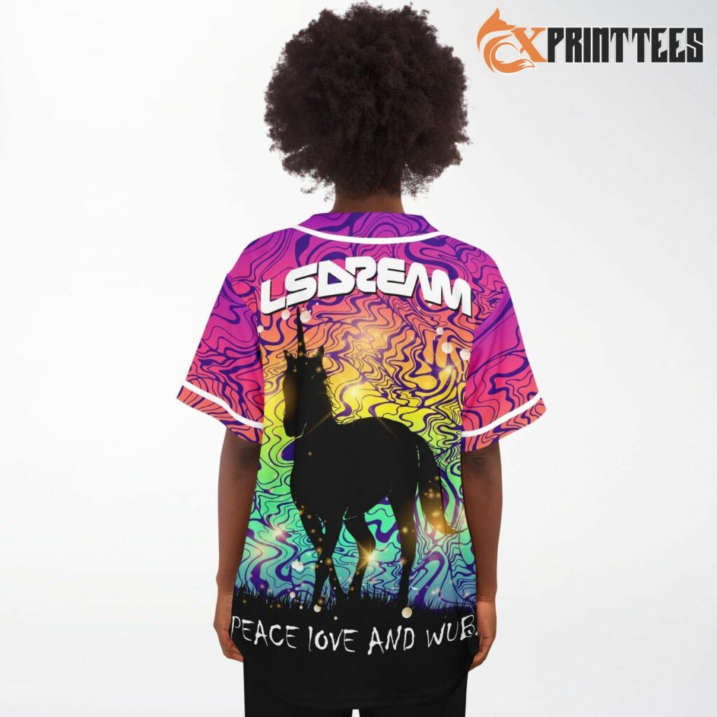 Lsdream Peace Love And Wubz Jersey For EDM Festivals | Fox Print Tees