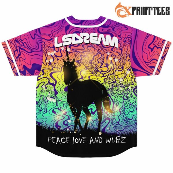 Lsdream Peace Love And Wubz Jersey For EDM Festivals | Fox Print Tees