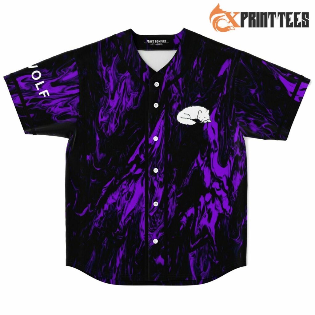 Jai Wolf Logo Custom Black And Purple Jersey, Cool Outfits For EDM Fans ...
