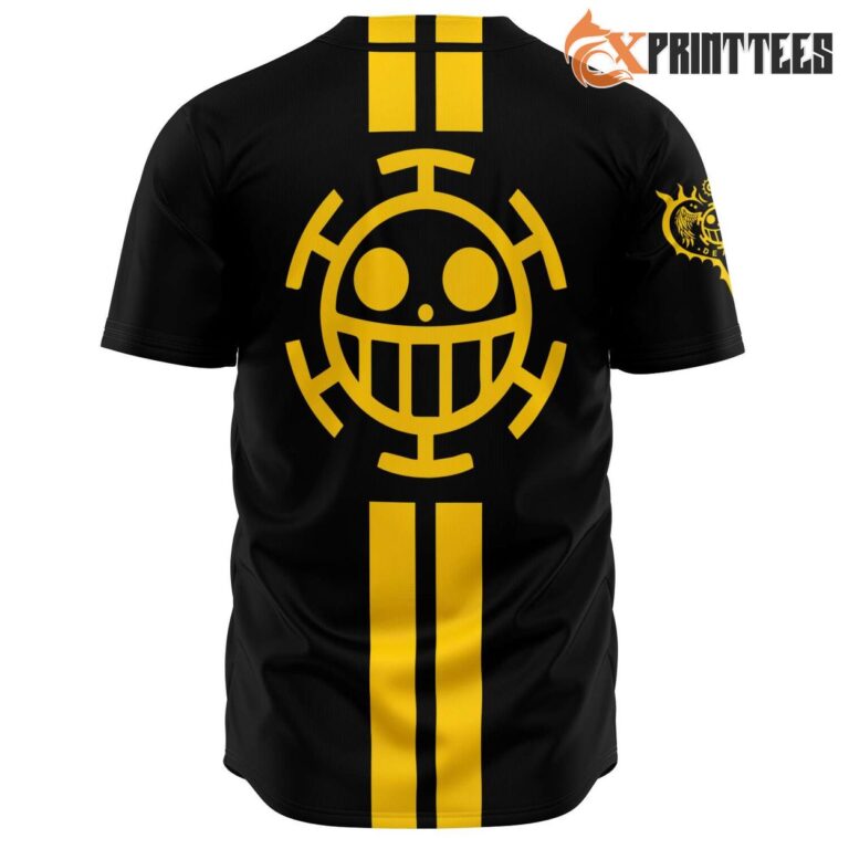 Custom One Piece Trafalgar D Law x Baseball Black Jerseys For EDM ...