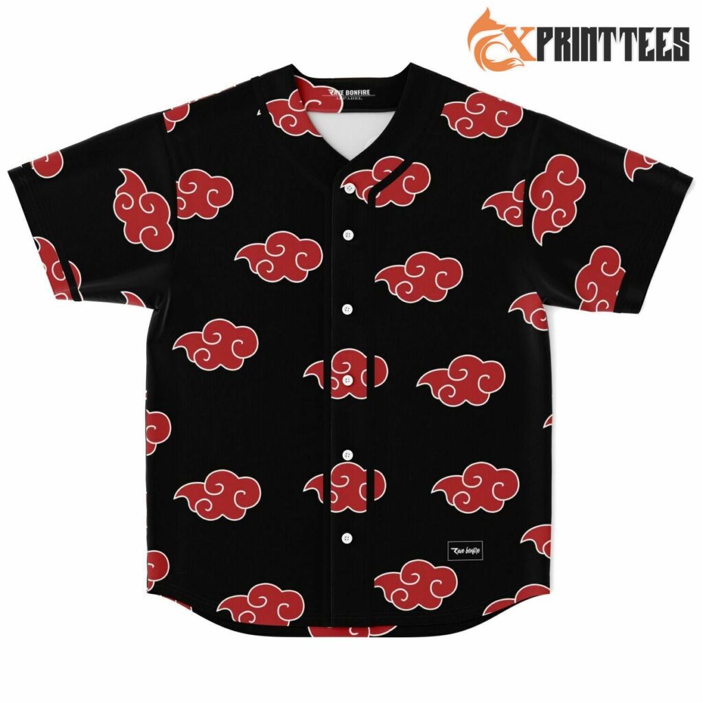 Akatsuki Bloody Cloud Baseball Jersey | Fox Print Tees