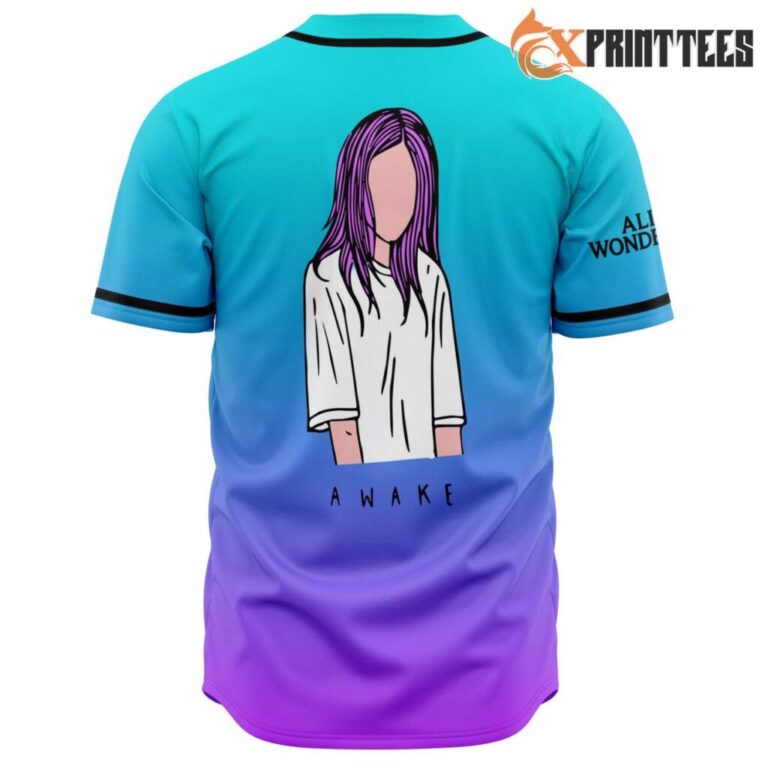 Alison Wonderland Blue Sublimated Baseball Jersey For EDM Festivals ...