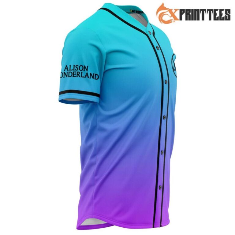 Alison Wonderland Blue Sublimated Baseball Jersey For EDM Festivals ...