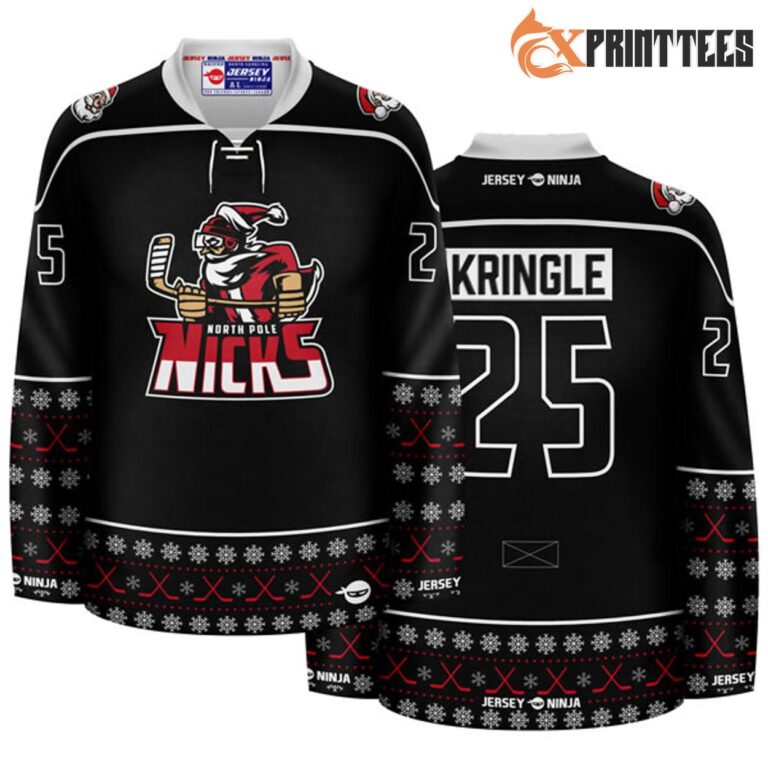 Christmas North Pole Nutcrackers Holiday Hockey Jersey | Fox Print Tees