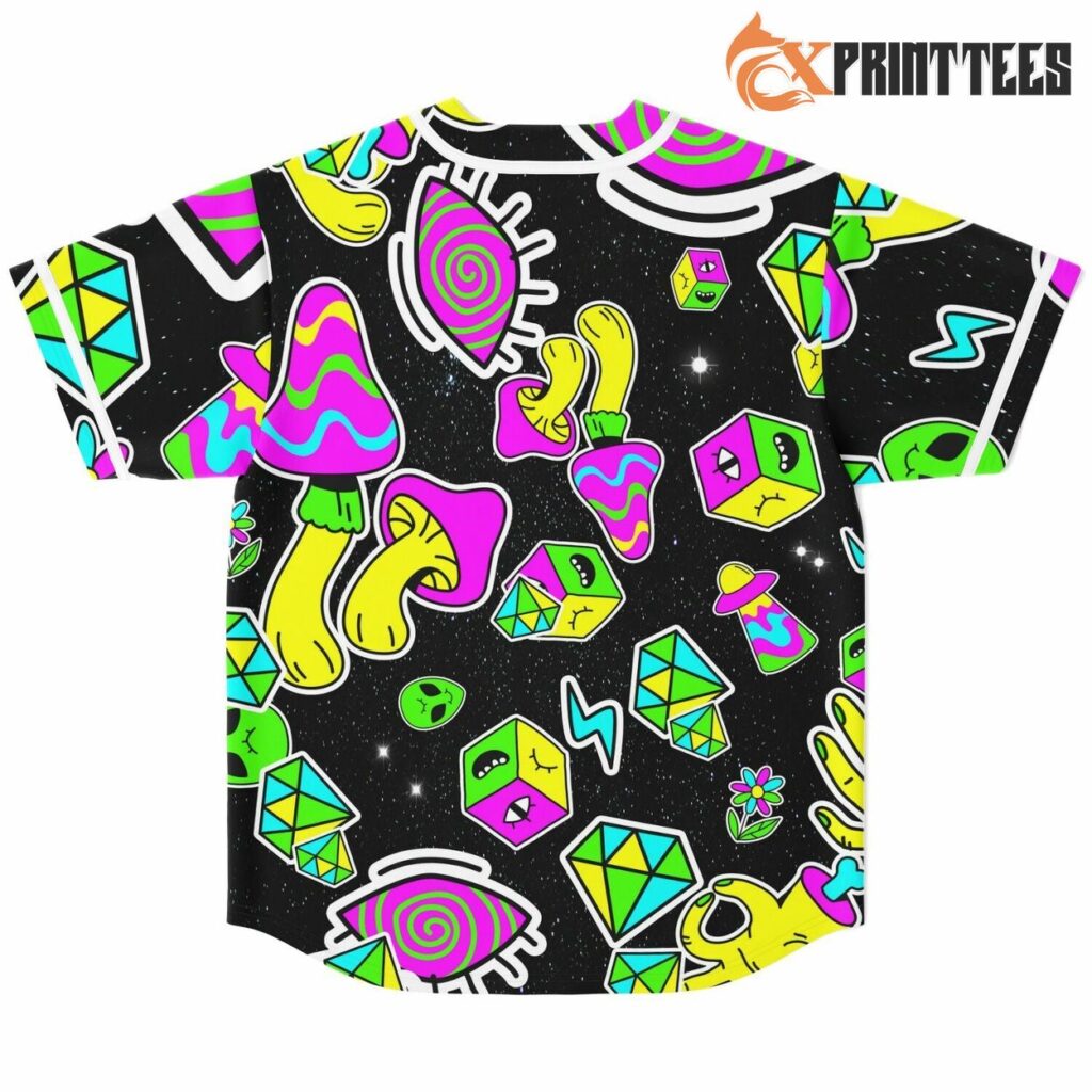 Mushroom Trippy Art Custom Rave Jersey, Perfect Outfits For EDM ...