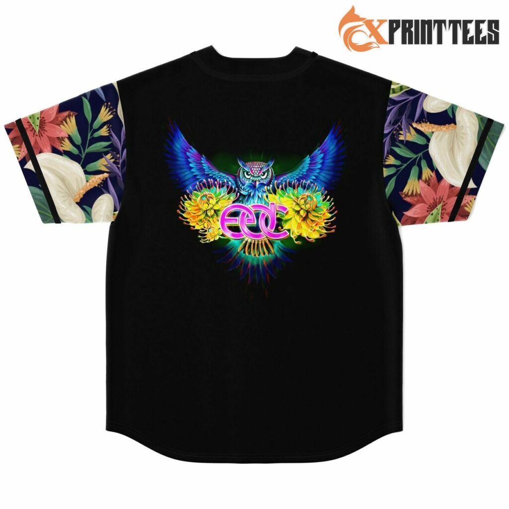EDC 2024 With Cool Design Flora And Black Split Jersey | Fox Print Tees