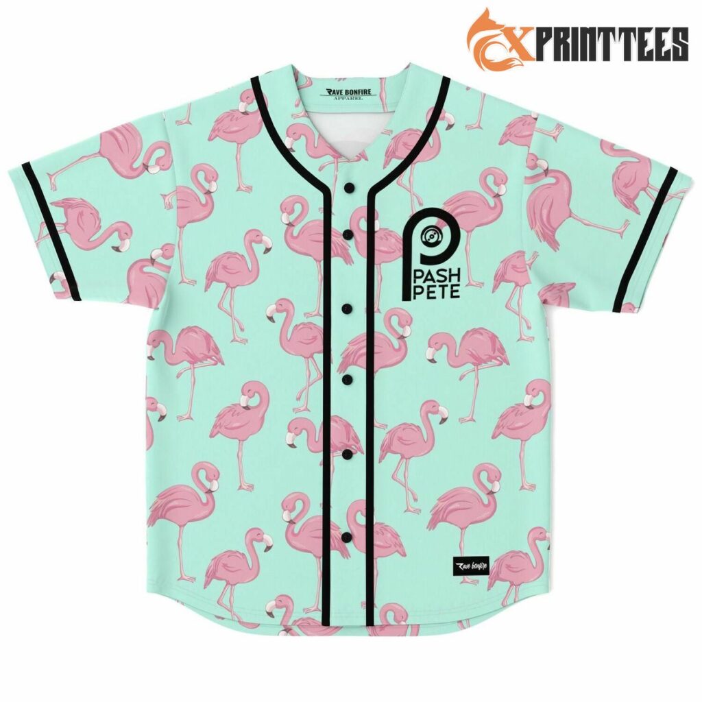 Flamingo Background Pash Pete Jersey, Perfect Gifts For Music Lover | Fox Print Tees