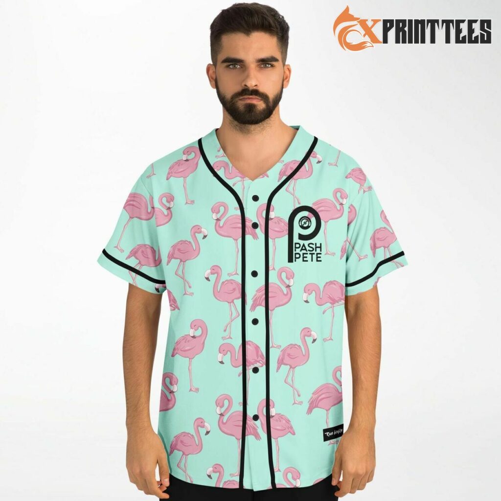 Flamingo Background Pash Pete Jersey, Perfect Gifts For Music Lover | Fox Print Tees