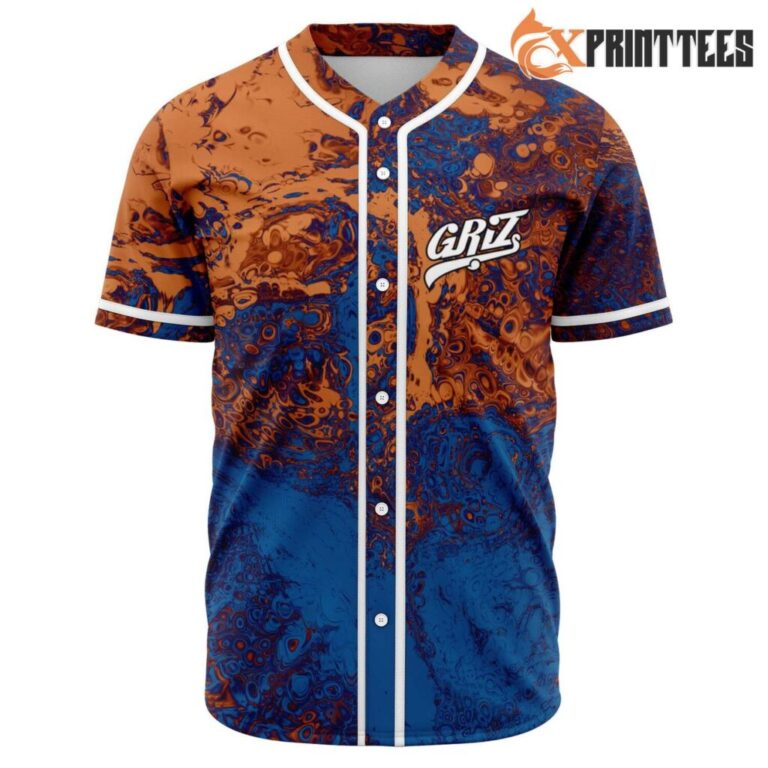 Griz Logo Oil Slick EDM Jersey, Gift For Music Lovers | Fox Print Tees