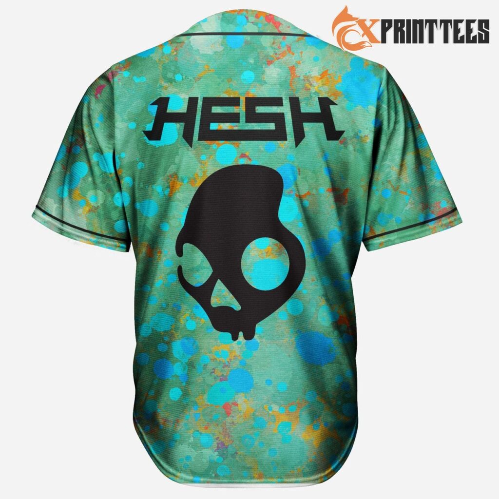 DJ Hesh With Splash Green Paint Jersey Cool Design | Fox Print Tees
