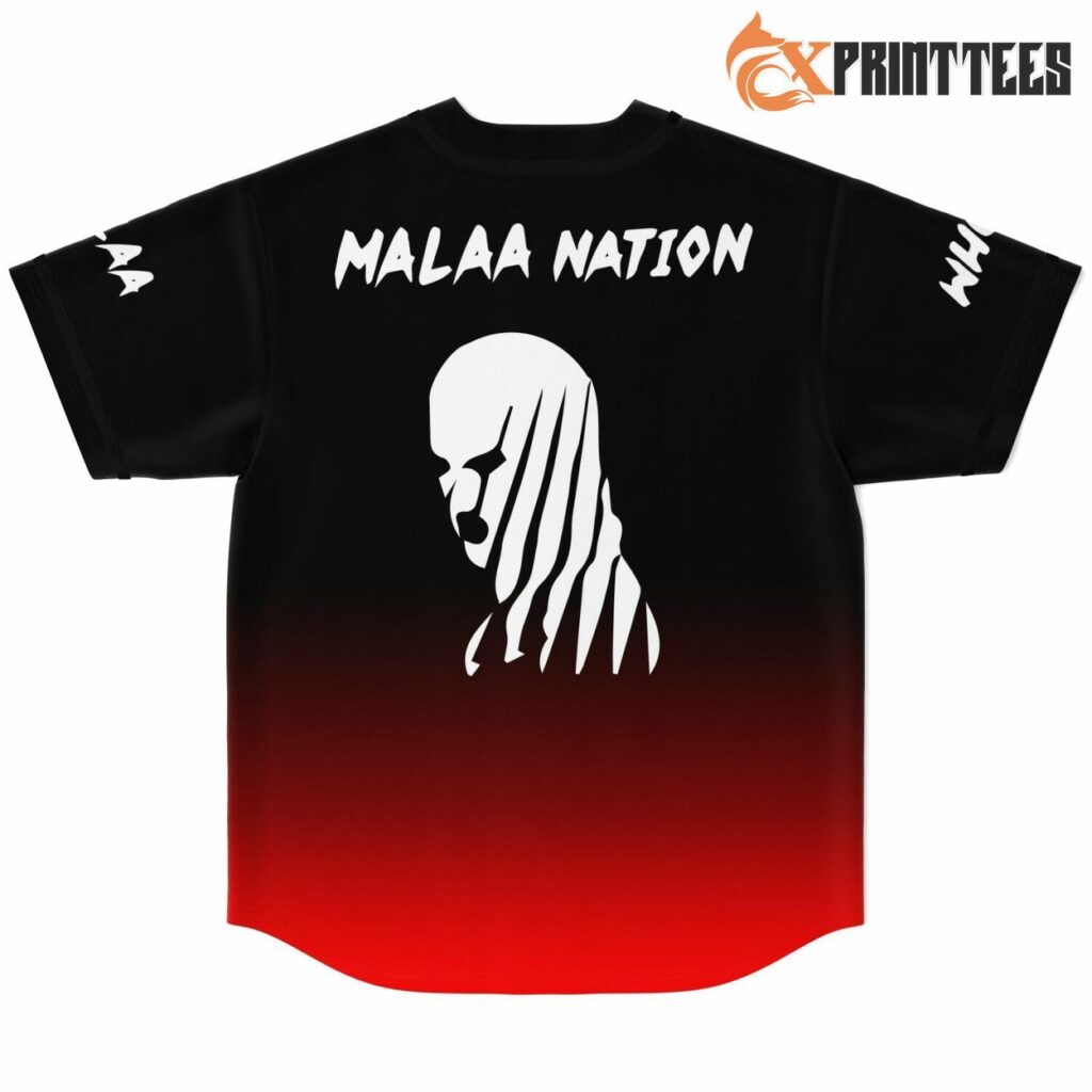 Malaa Nation Red Sublimated Christopher Custom Jersey,Cool Outfits For ...