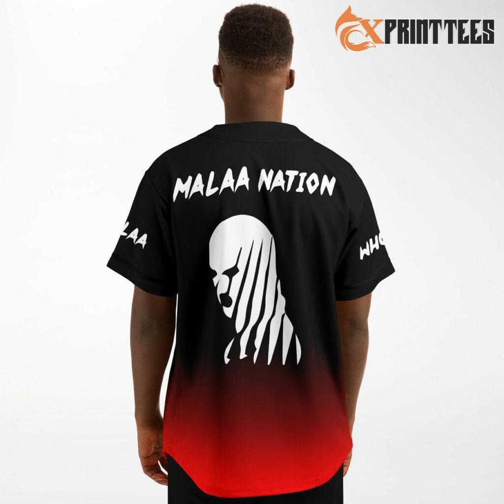 Malaa Nation Red Sublimated Christopher Custom Jersey,Cool Outfits For ...