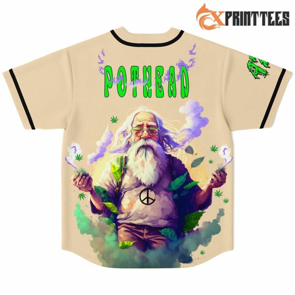 Old Man Pot Head Rave Jersey, Cool Gifts For Music Events | Fox Print Tees