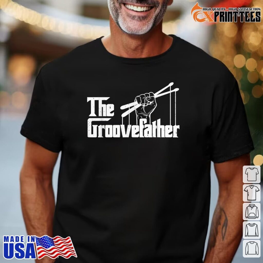 The GrooveFather Drummer Drummer Funny Dad Shirts | Fox Print Tees