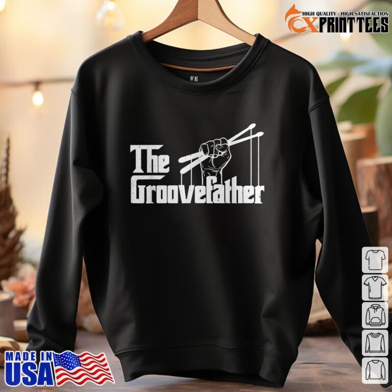 The GrooveFather Drummer Drummer Funny Dad Shirts | Fox Print Tees