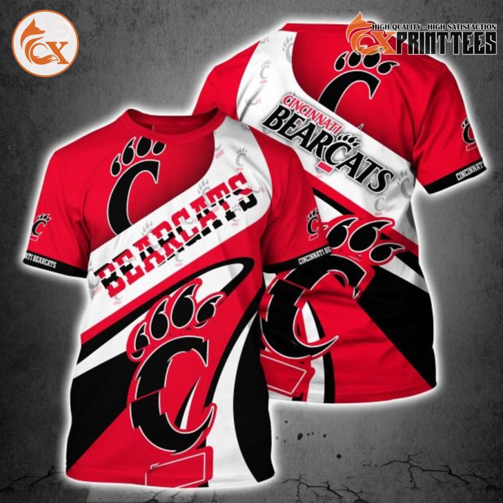 Bearcats Football Logo Custom Red Summer Shirt, Sports Gift Ideas | Fox ...