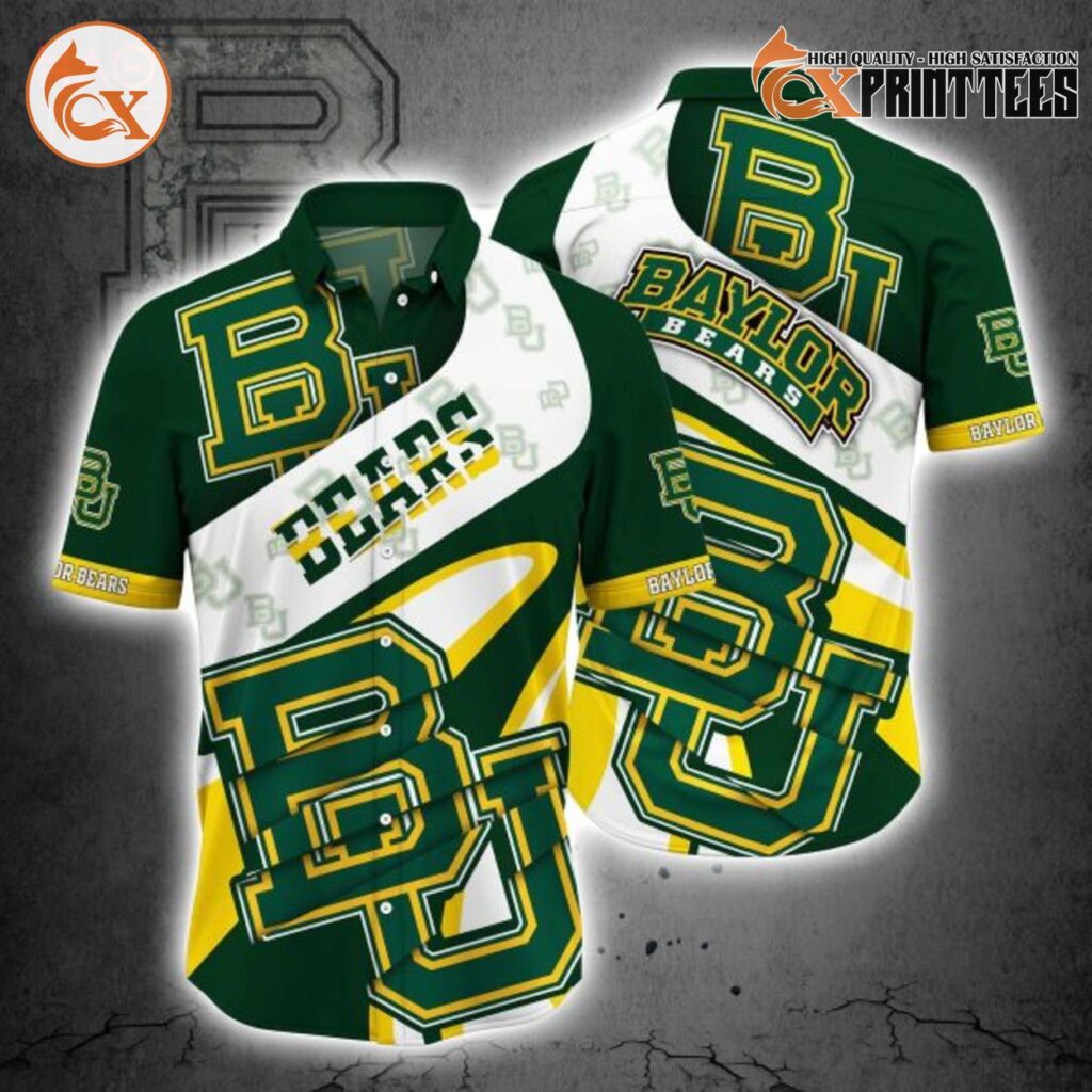 Baylor Logo Custom Summer Hawaiian Shirt, Best Gifts For Football Fans ...