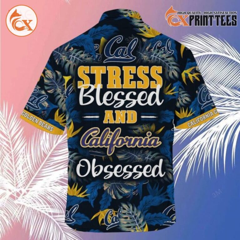 Cal Bear Logo Custom Vintage Hawaiian Shirt, Cool Outfits For Football ...