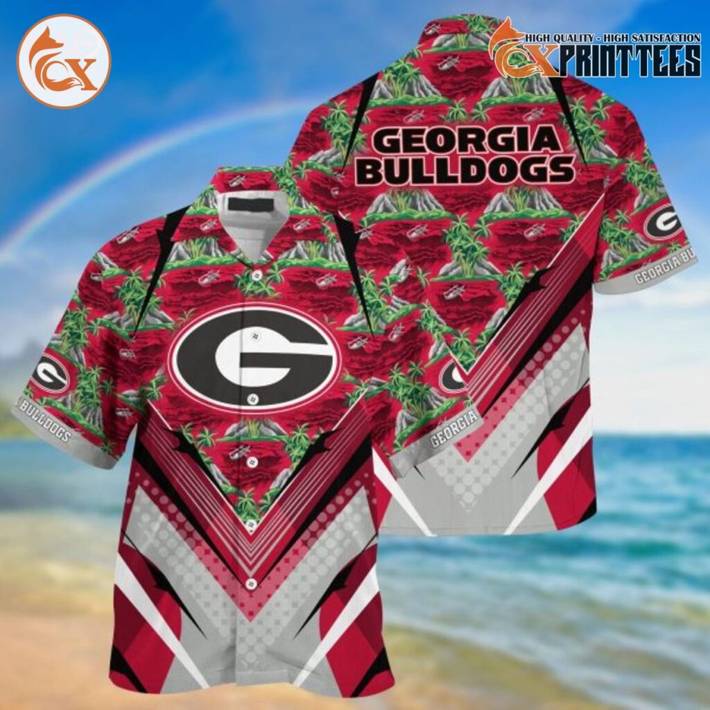 Georgia Bulldogs Football Custom Tropical Isle Hawaii Shirt, Unique ...