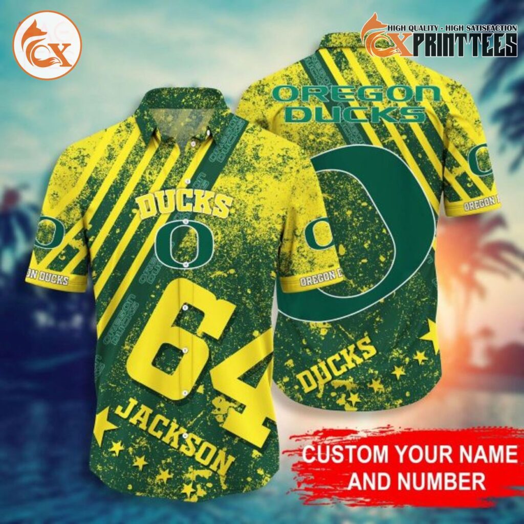 Unique University of Oregon Ducks Personalized Green Summer Shirts ...