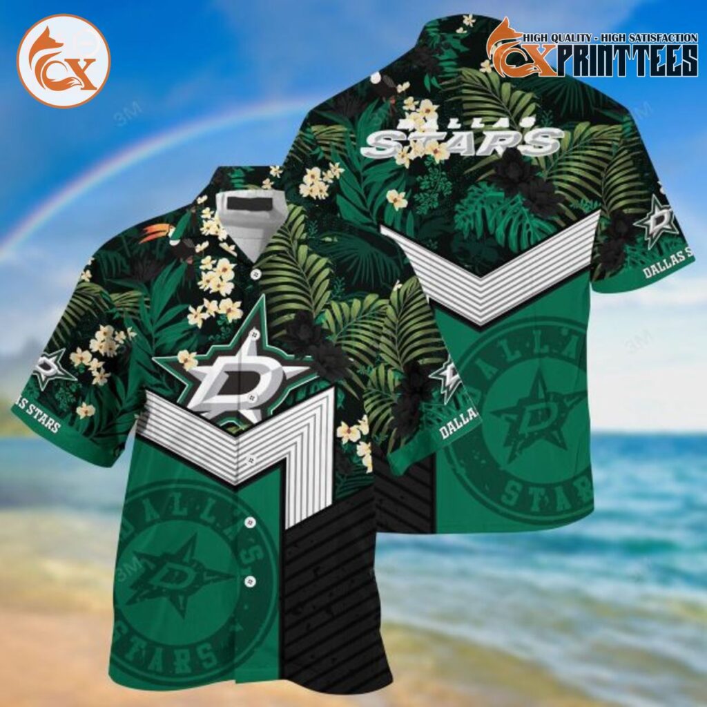 Dallas Stars Hockey Hibicus Flowers Hawaii Shirt Unique Sports Gifts 2 ...