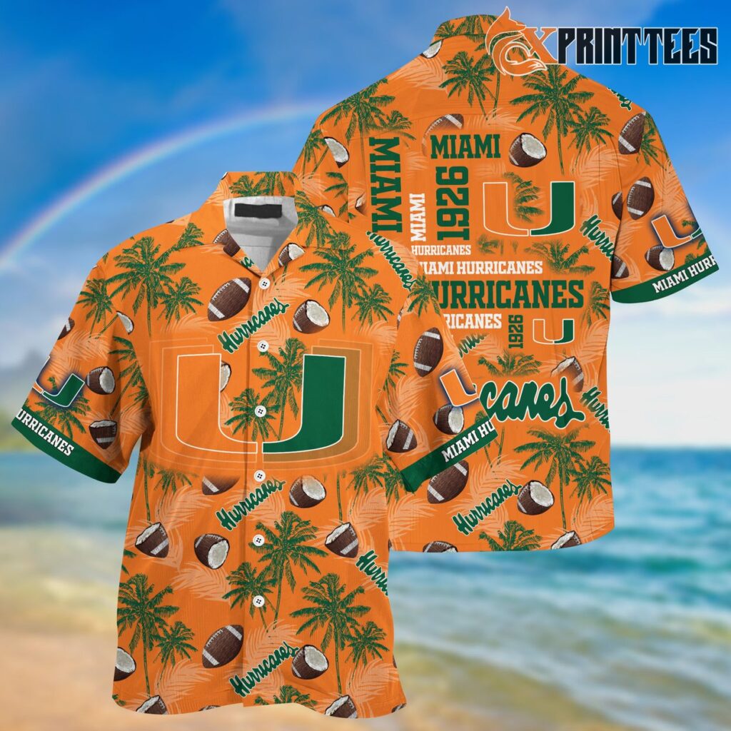 Exclusive Miami Hurricanes Football Team For Hawaii Shirt