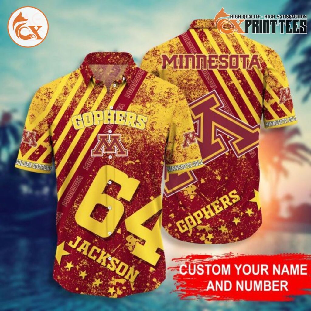 Minnesota Golden Gophers Football Custom Summer Hawaii Shirt, Unique ...