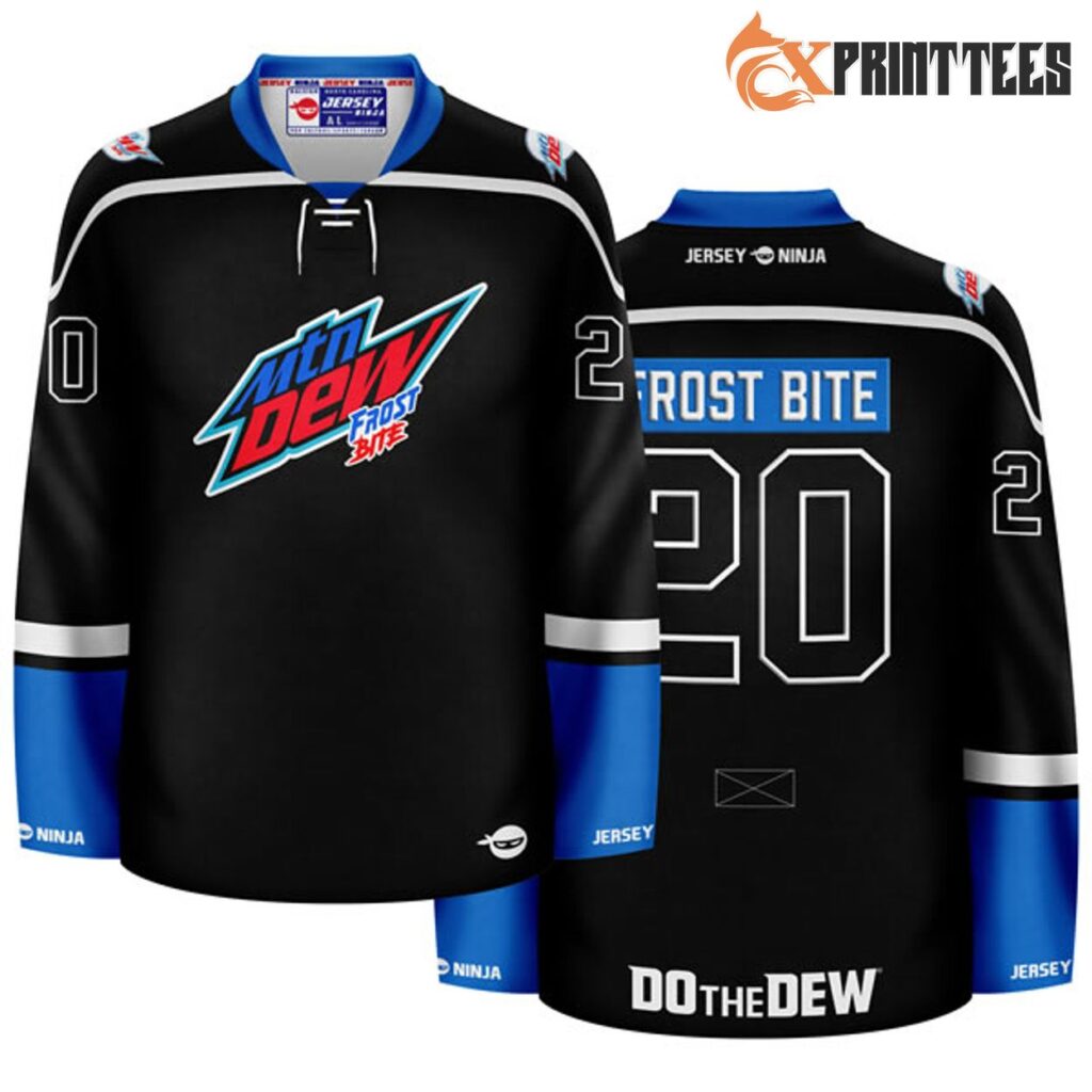 Shop Mountain Dew Frost Bite Blackout Hockey Jersey Online