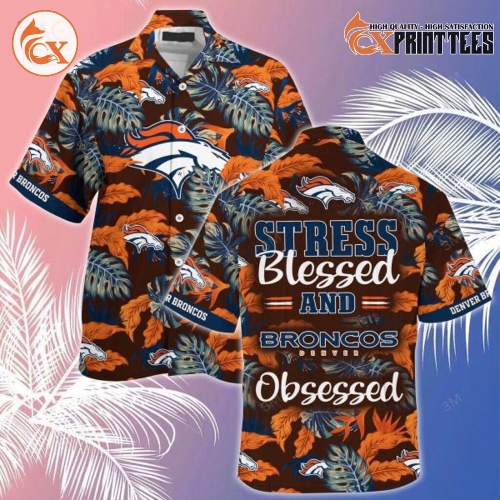NFL Denver Broncos Logo Vintage Summer Aloha Shirt, Cool Gift Ideas For ...