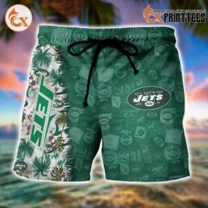 New York Jets Logos Custom Summer Retro Beach Hawaii Shirt, Cool Gifts ...