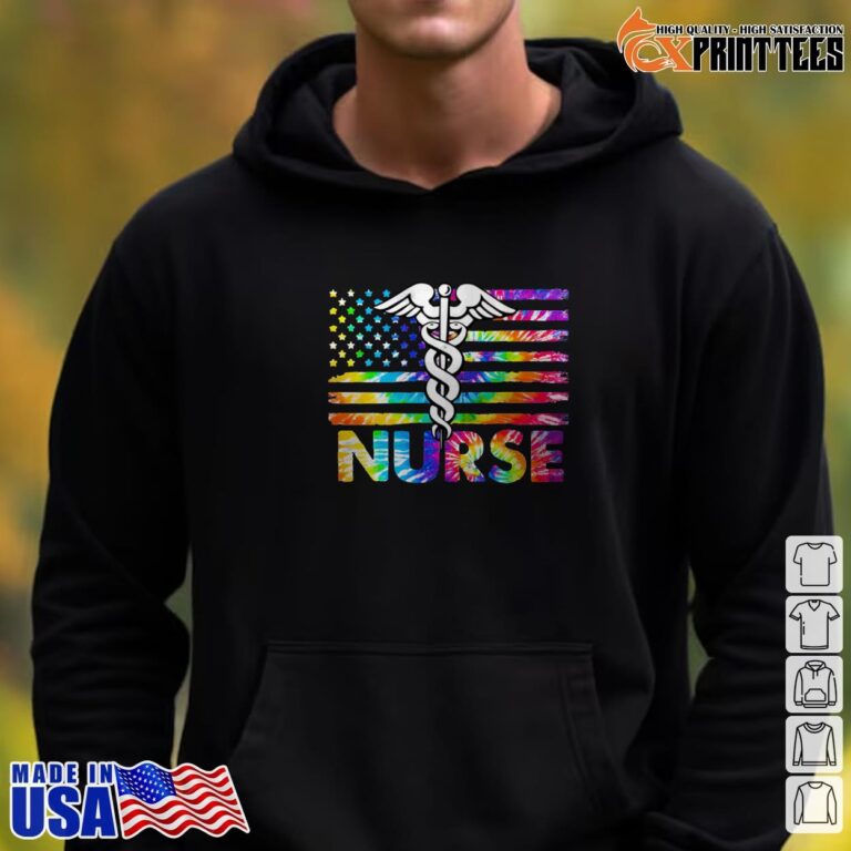 WHO Logo Rainbow American Flag Nurse Shirts: Perfect Gift for Nurses