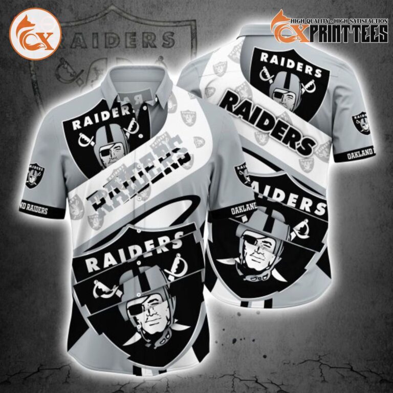 Shop Oakland Raiders NFL Coconut Trees Hawaii Shirt - Official Team Gear
