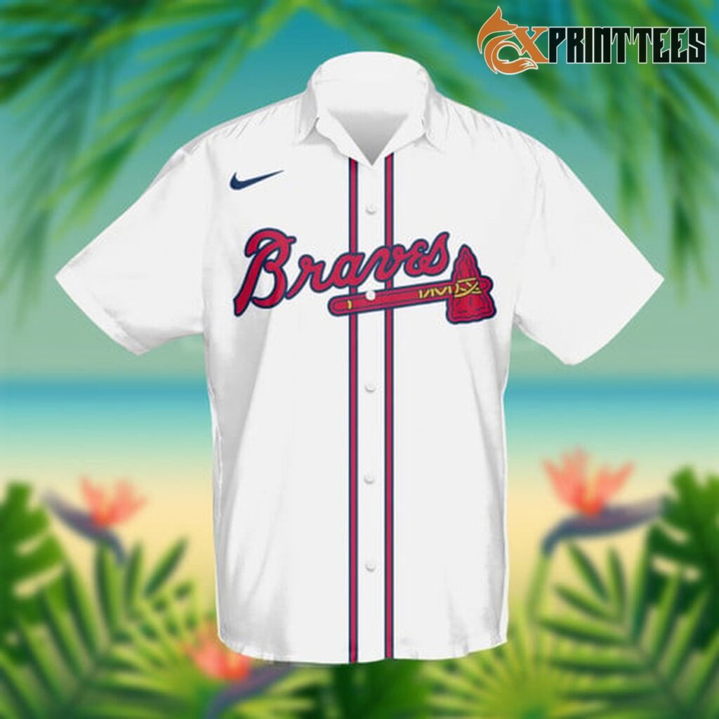 Exclusive Customizable Atlanta Braves Red Hawaiian Shirt